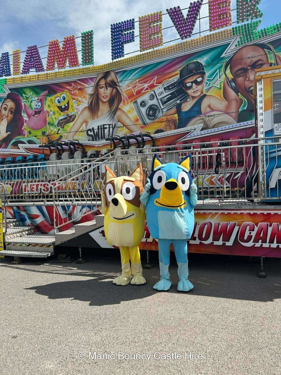 bingo mascot - Bouncy Castle Hire, Soft Play Hire, Inflatable Pub Hire ...
